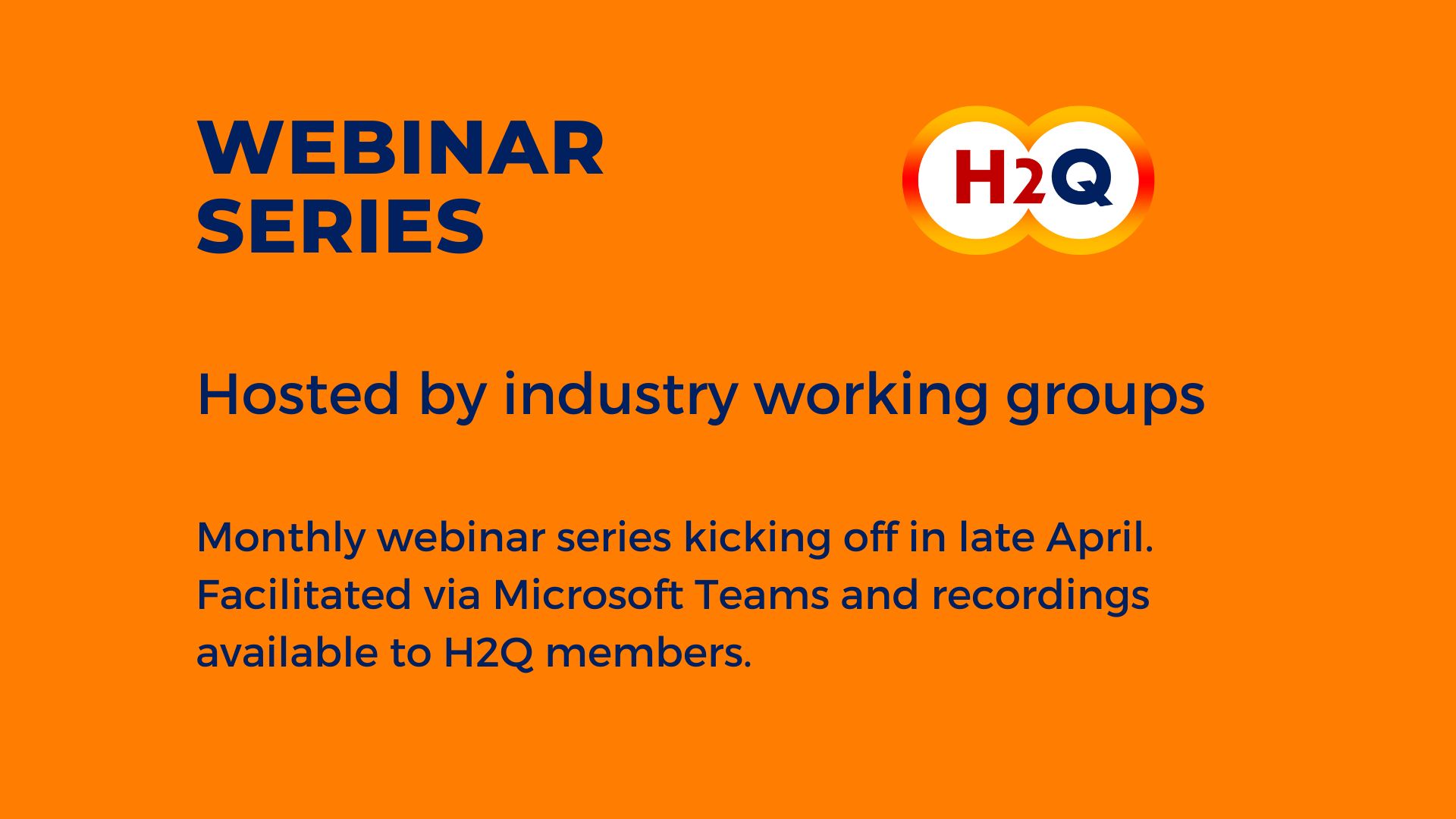 Webinar Series - H2Q | Hydrogen Queensland